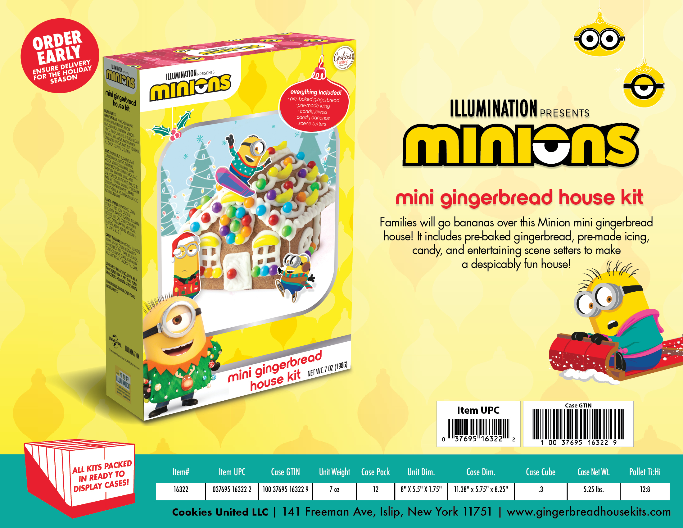 Minions Mini Gingerbread House Kit – The Cookie Jar